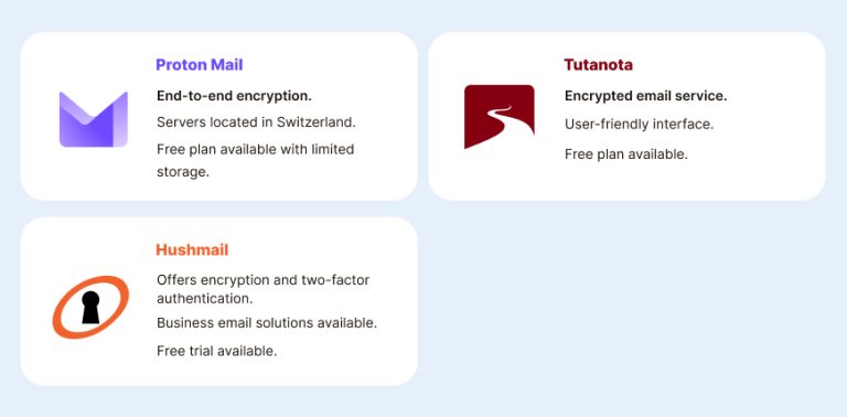 10+ Best Email Providers to Use in 2025